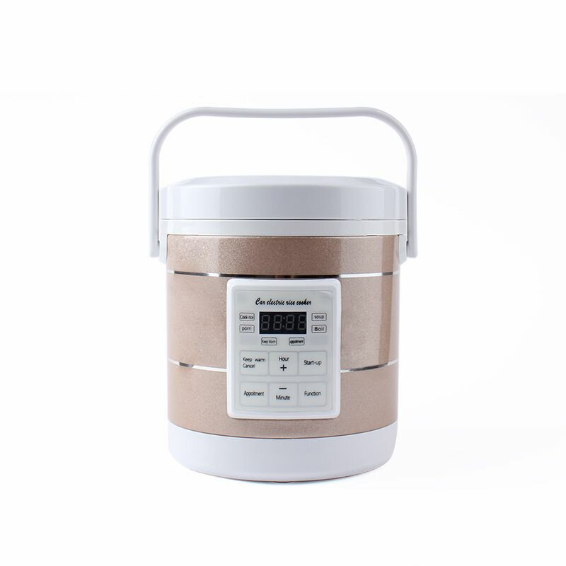 Легковые и грузовые автомобили используют электрическую рисоварку, подогреватель пищи, Мультиварка автомобильная,1.6 л,12-24 В