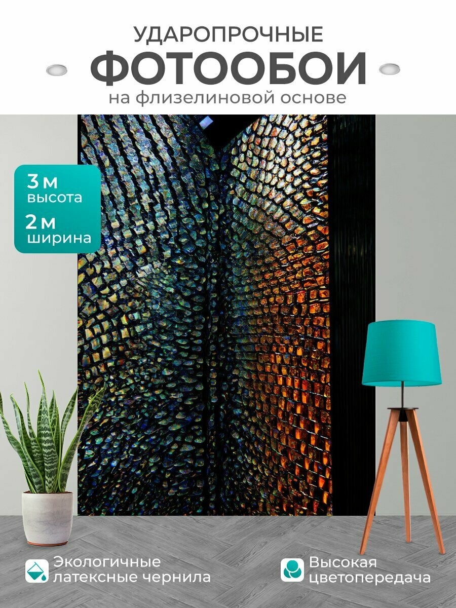 Фотообои моющиеся ударопрочные "Черный с эффектом ржавчины и коррозии. стиль индустриального дизайна, где текстуры и цвета создают старинный, но" 200x300 см. флизелиновые на стену