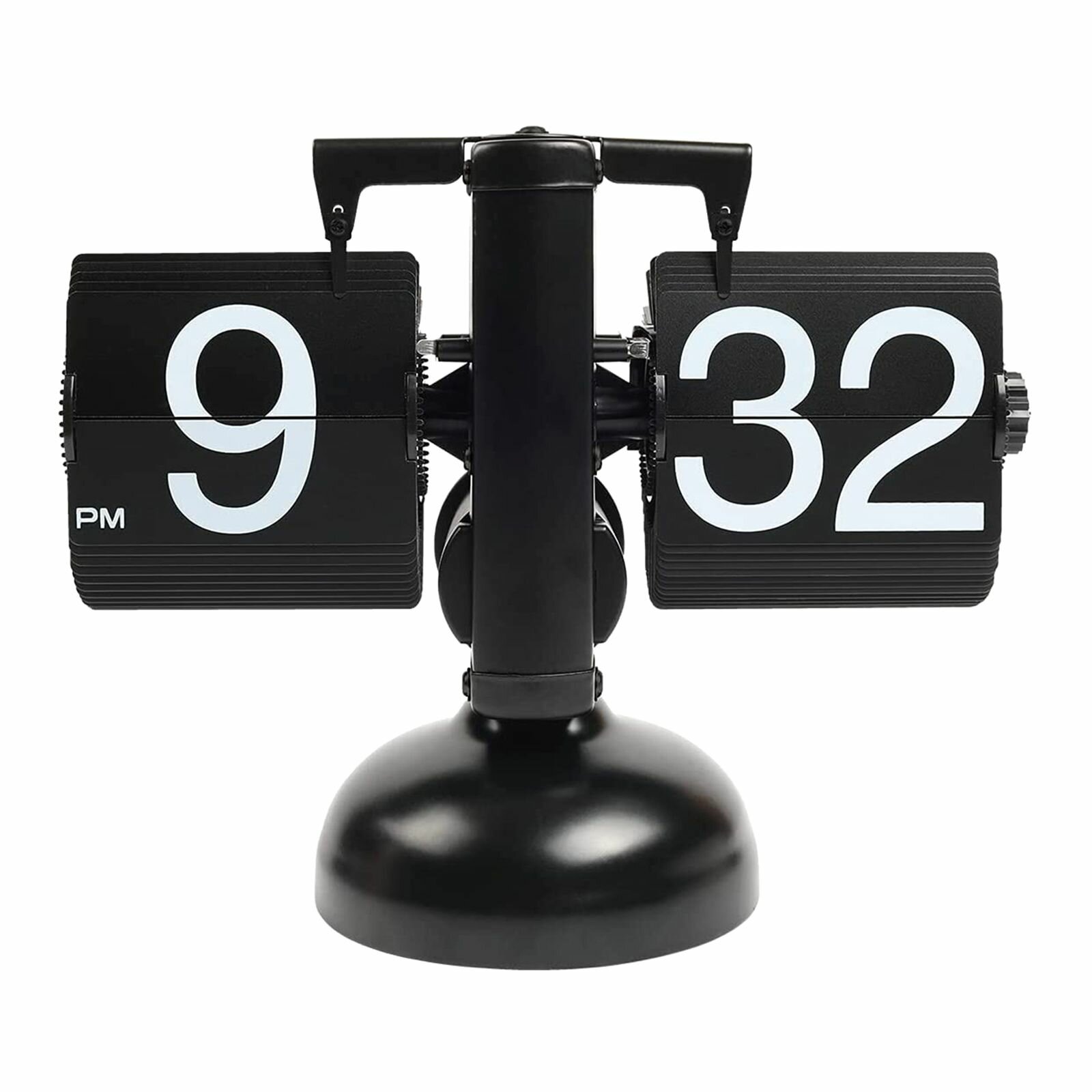 (1 шт.) Винтажные часы-перевертыш - черный