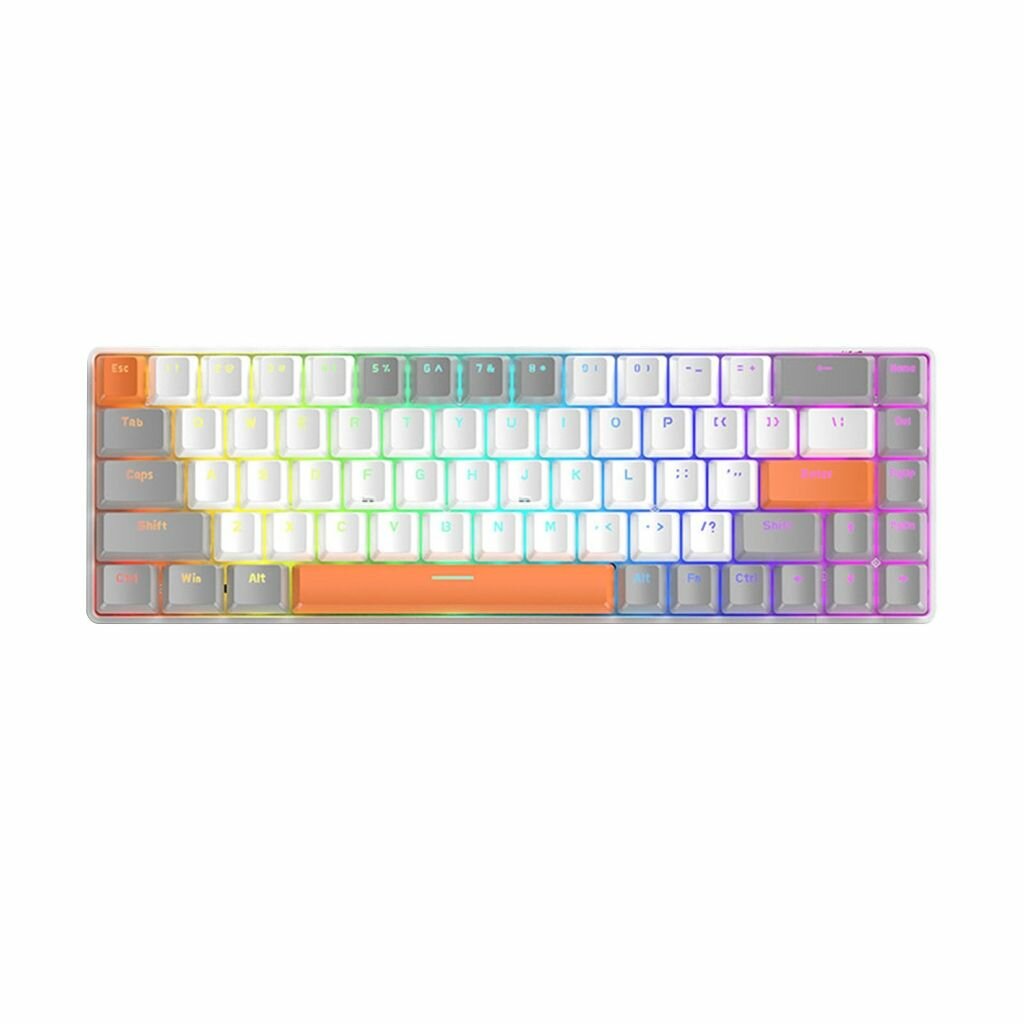 Проводная механическая клавиатура T8RGB с интерфейсом Type c, 68 клавиш-red axis-версия bee