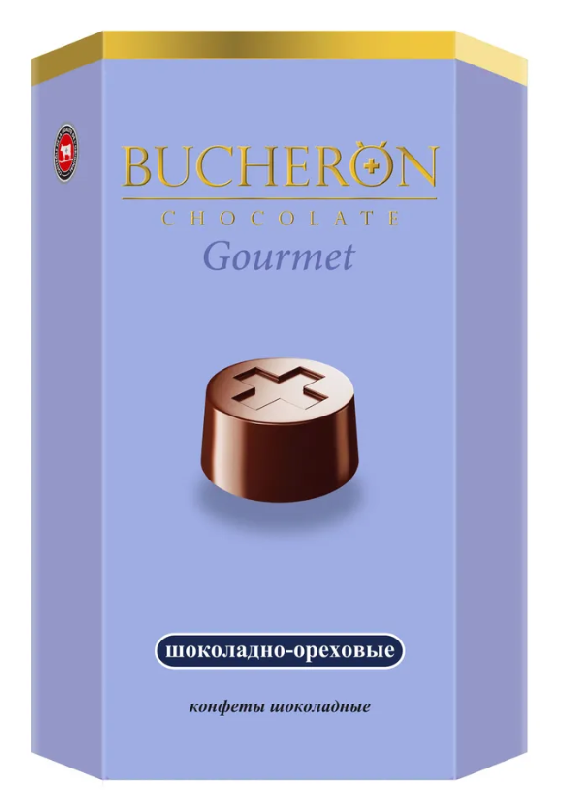 Конфеты BUCHERON GOURMET с шоколадно-ореховым вкусом /картон/ 130г