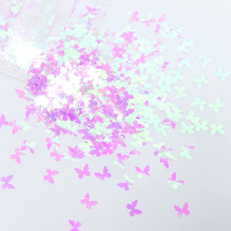 Голографические блестки ADORNOS для ювелирных изделий Розовый, LSZXBF-1