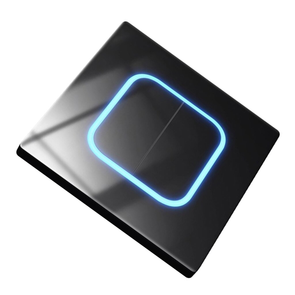 Настенные кнопочные выключатели света Панели из закаленного стекла Светодиодные выключатели 1/2/3/4 Банды Настенные панельные выключатели из стекла со светодиодными индикаторами