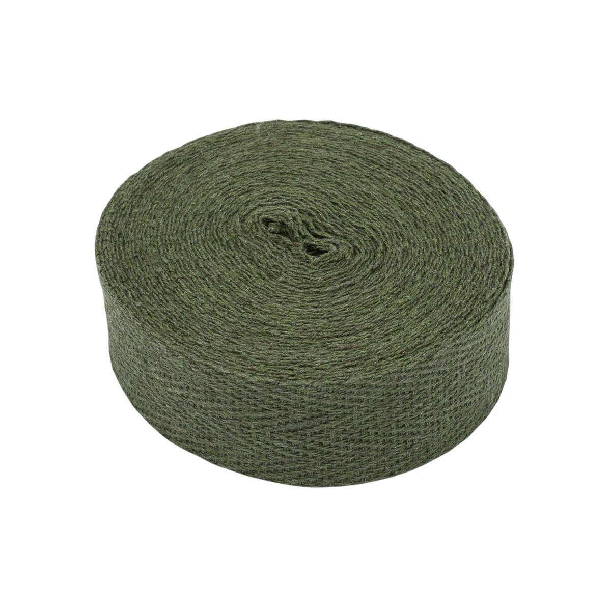 Киперная лента 2 см*4,57 м, для шитья и рукоделия, хлопок, Айрис (22 зеленый хаки)