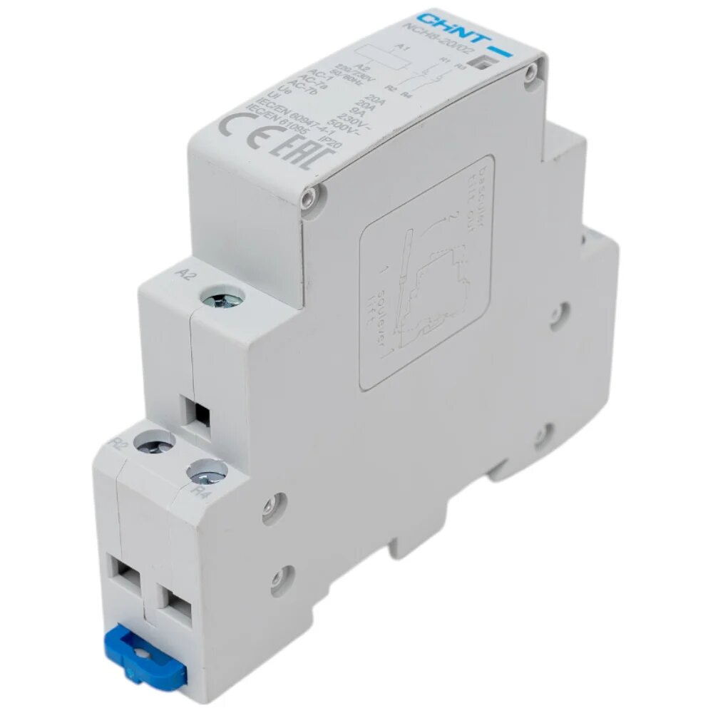 Модульный контактор CHINT NCH8-20/02 20A 2НЗ AC 220/230В 50Гц 256053