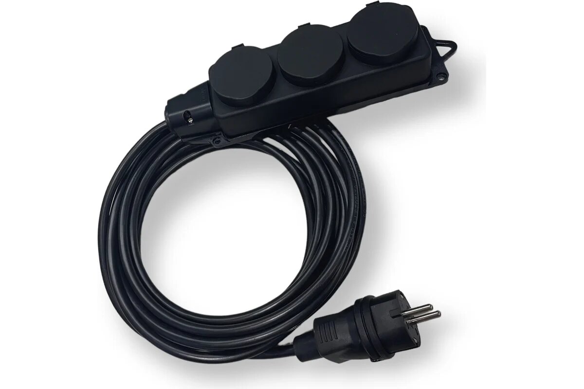 ITOK силовой удлинитель с заземлением iCONNECT КГтп-ХЛ 3x2,5мм 3 гнезда IP44 ГОСТ 5 м