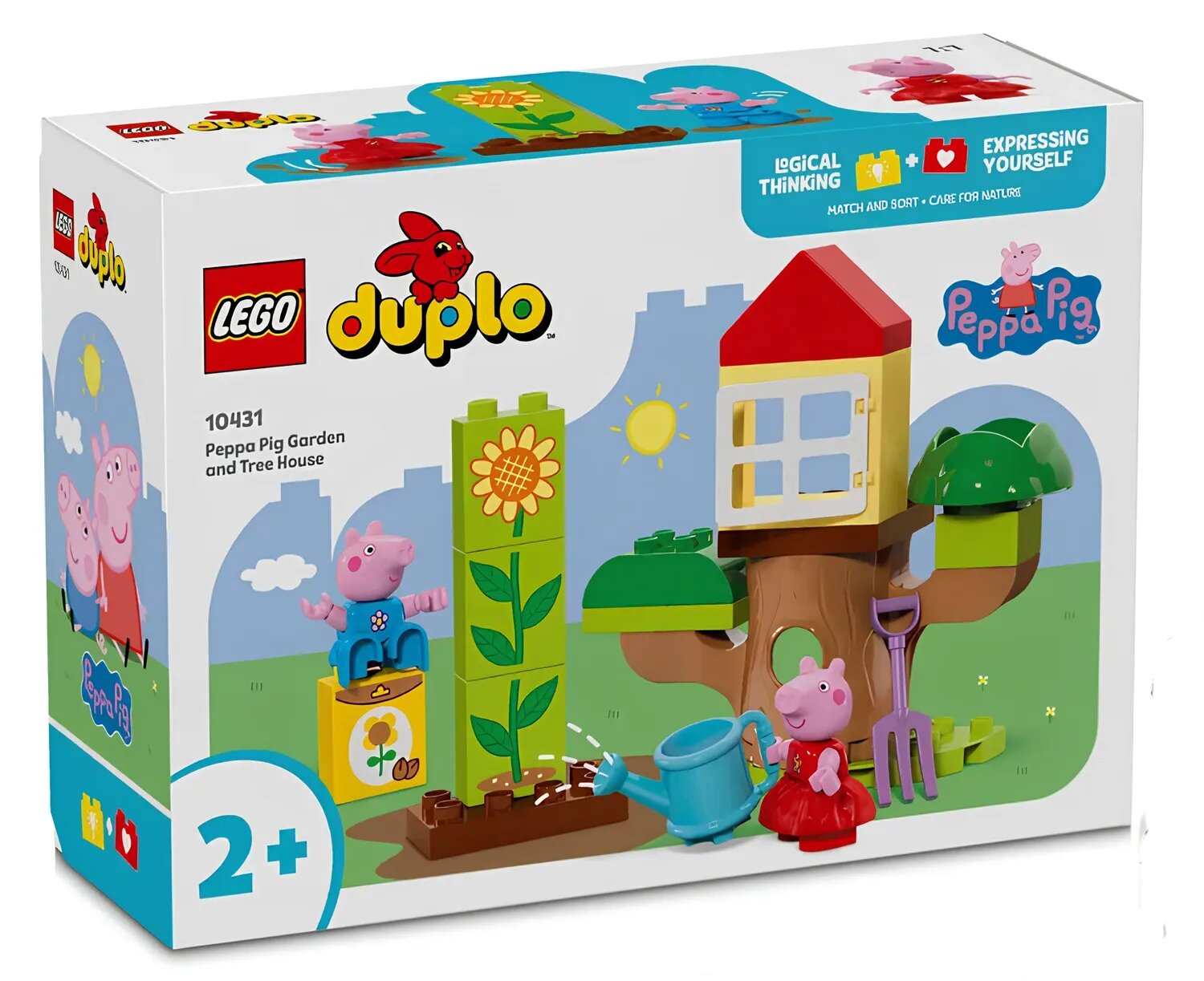 Конструктор LEGO DUPLO 10431 Свинка Пеппа: сад и домик на дереве