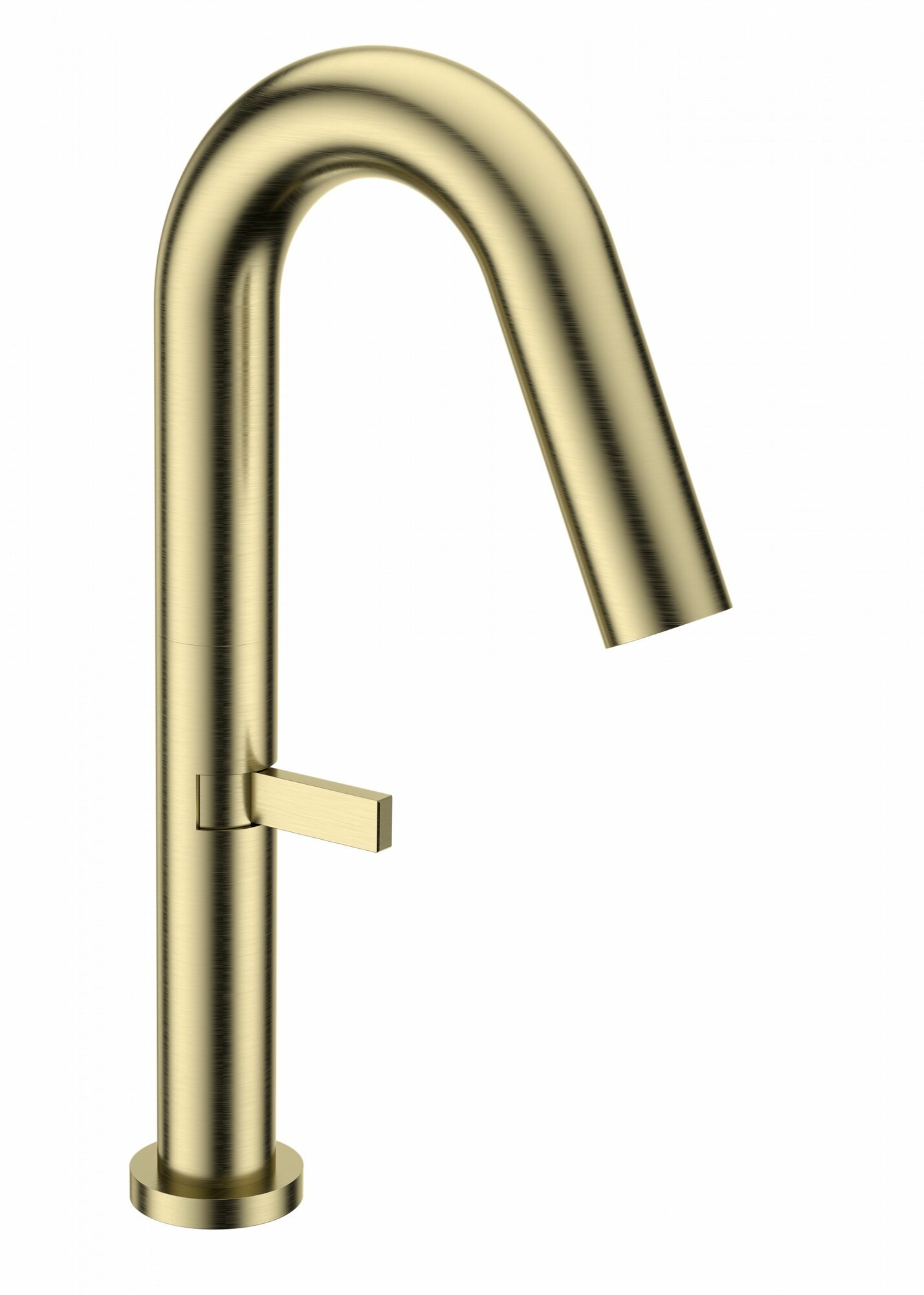 Смеситель для раковины высокий Wonzon&Woghand WW-6068-BG, Браш золото