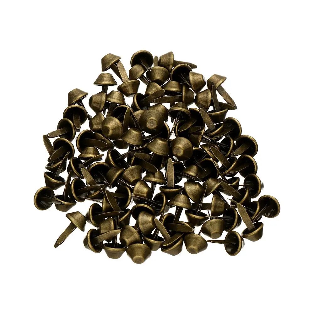 Металлические заклепки 12 мм, 100 шт, серебристые bronze