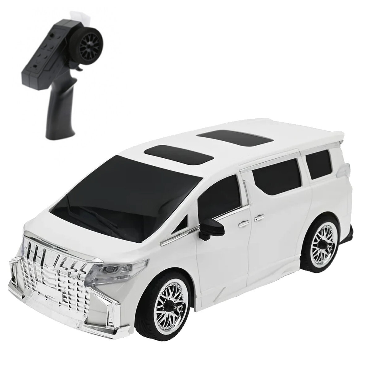 MN Model Радиоуправляемая машина для дрифта Alphard 2WD 1:16 (гироскоп, LED подсветка) - MN-68-WHITE