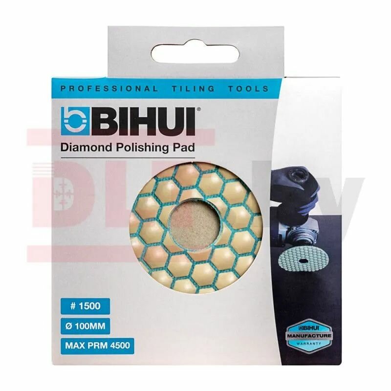 Шлифовальный круг BIHUI "Черепашка" DPP415, диаметр 100 мм, зернистость F1500, зеленый