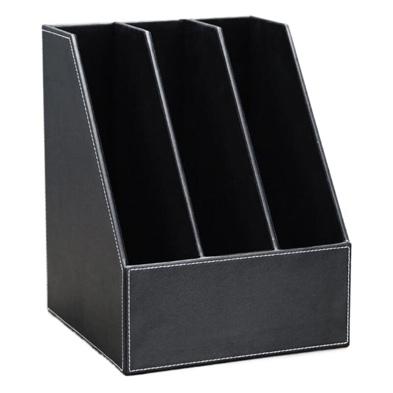 Стеллаж Peteboro "Креативный", для хранения файлов, кожаный, коричневый