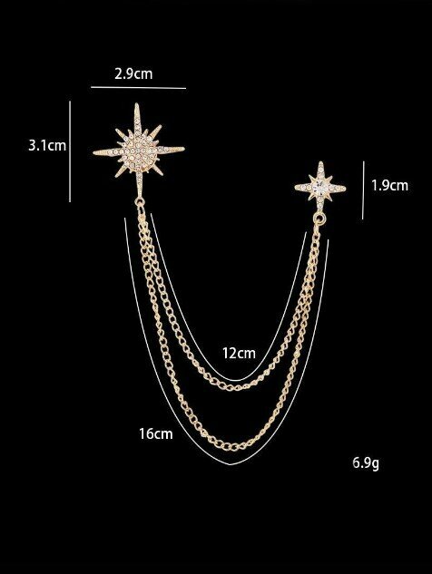 Брошь, стразы