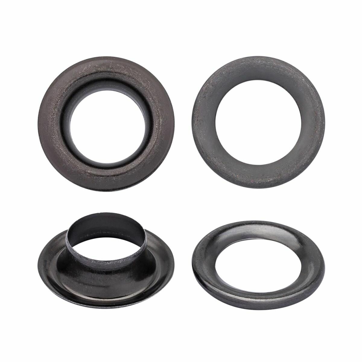 Люверс для одежды BIG D 11 мм, металл, черный никель, 50 шт (11 5201/02)