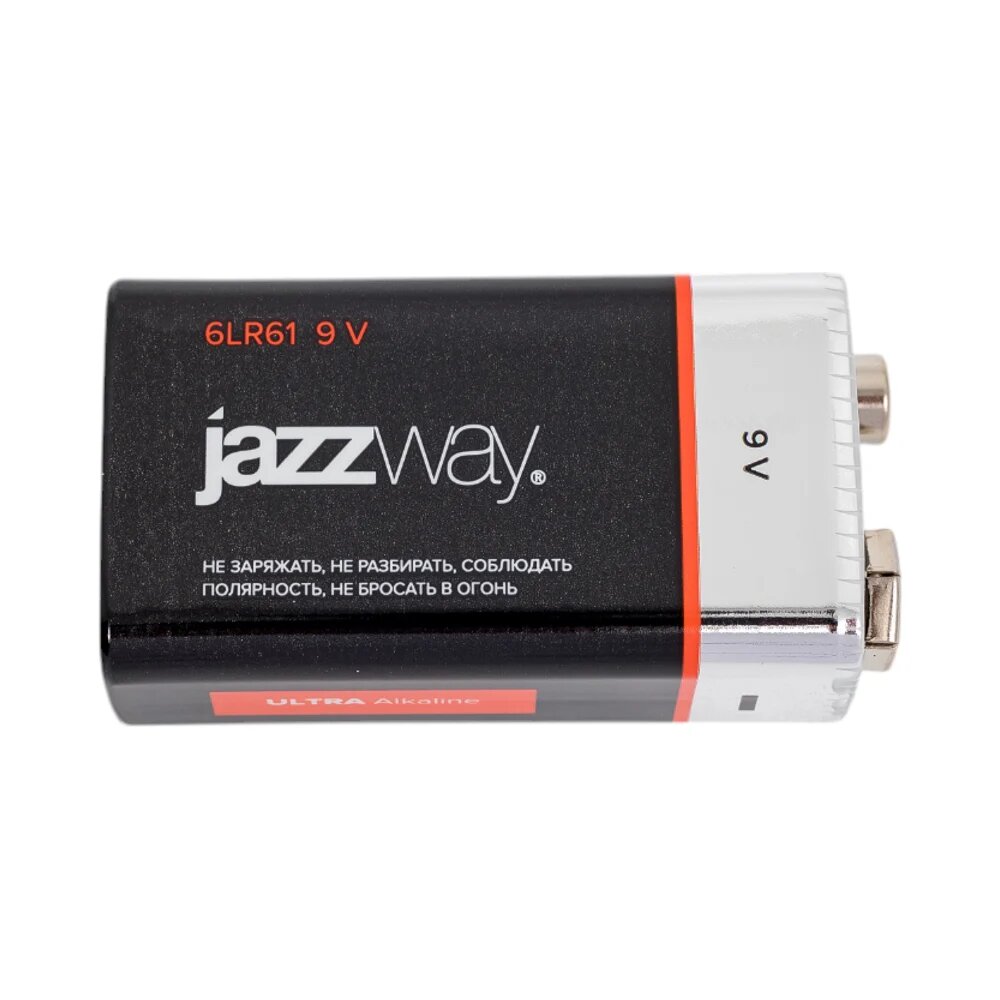 Батарейка Jazzway Jаzzway алкалиновый элемент питания крона (6LR61) с повышенной стабильностью