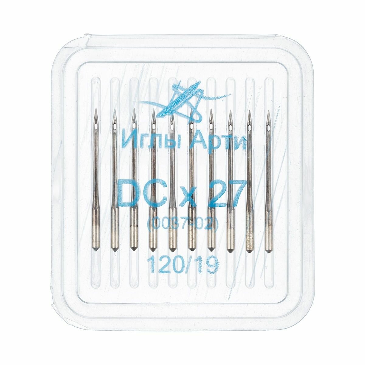 Иглы Иглы Арти Для промышленных швейных машин, оверлок, №120, 10 шт (0037-02 (№90-120))