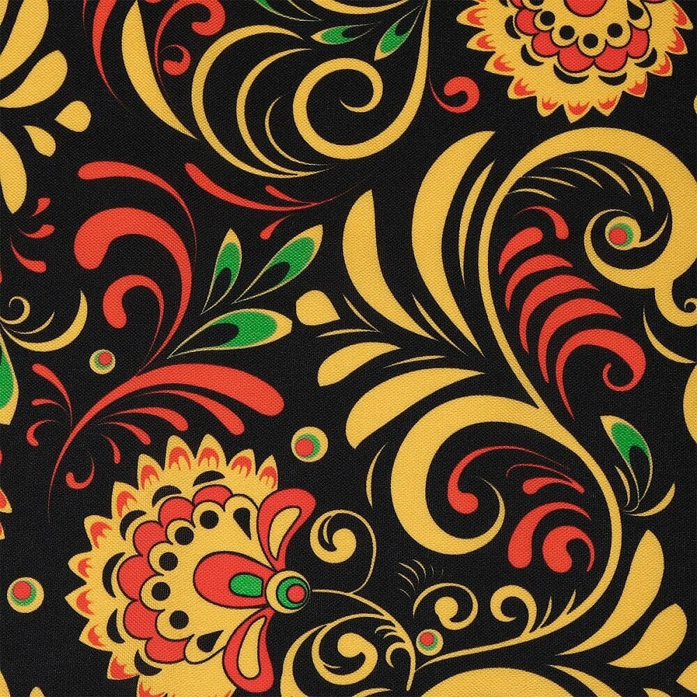 Ткань IDEAL Габардин 140 г/м2, 100% полиэстер, ширина 150 см, цвет черный рулон 25 м