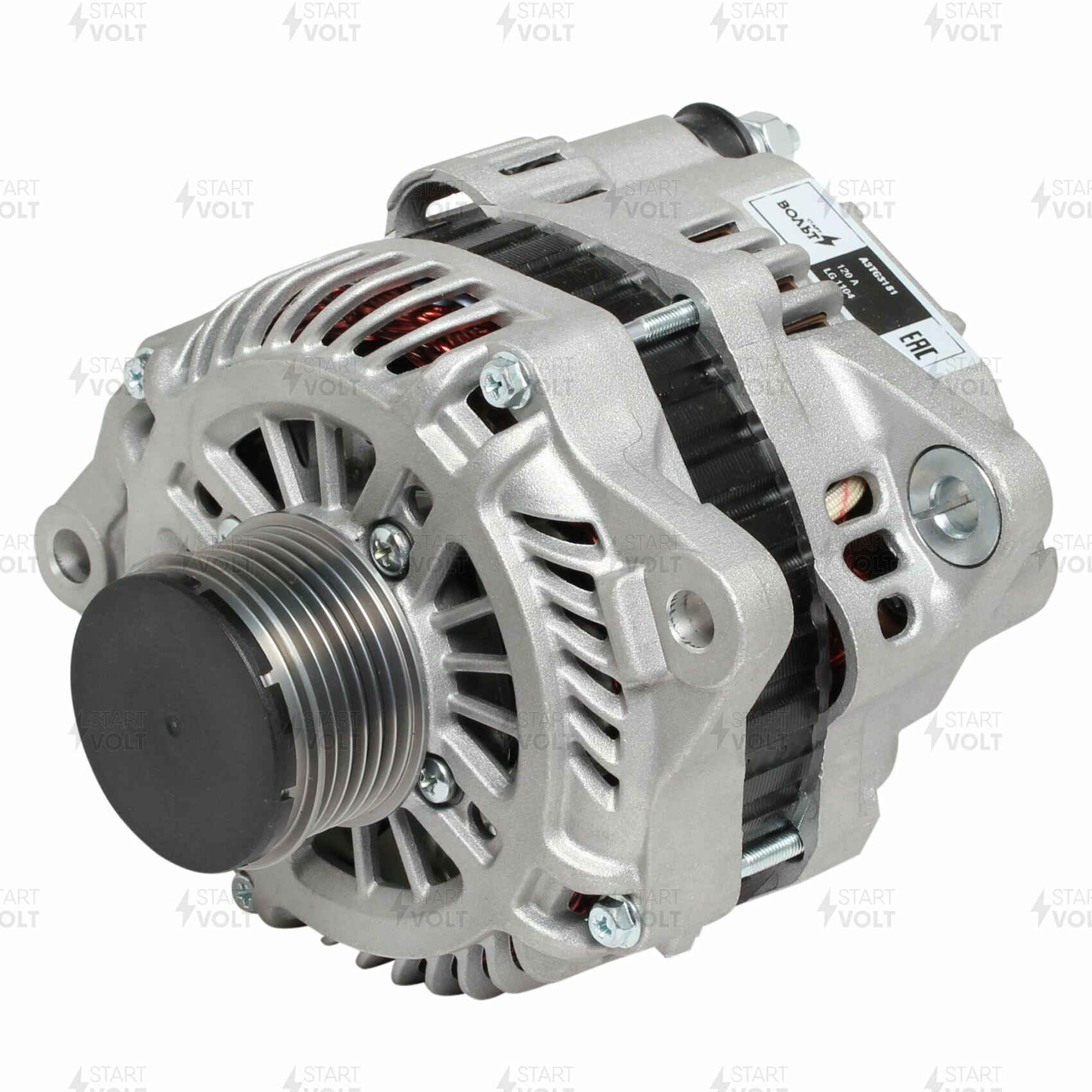 Генератор Startvolt для Mitsubishi Outlander II, Lancer X, ASX, Citroen C-Crosser с двигателями 2.0i, 2.4i и 1.8