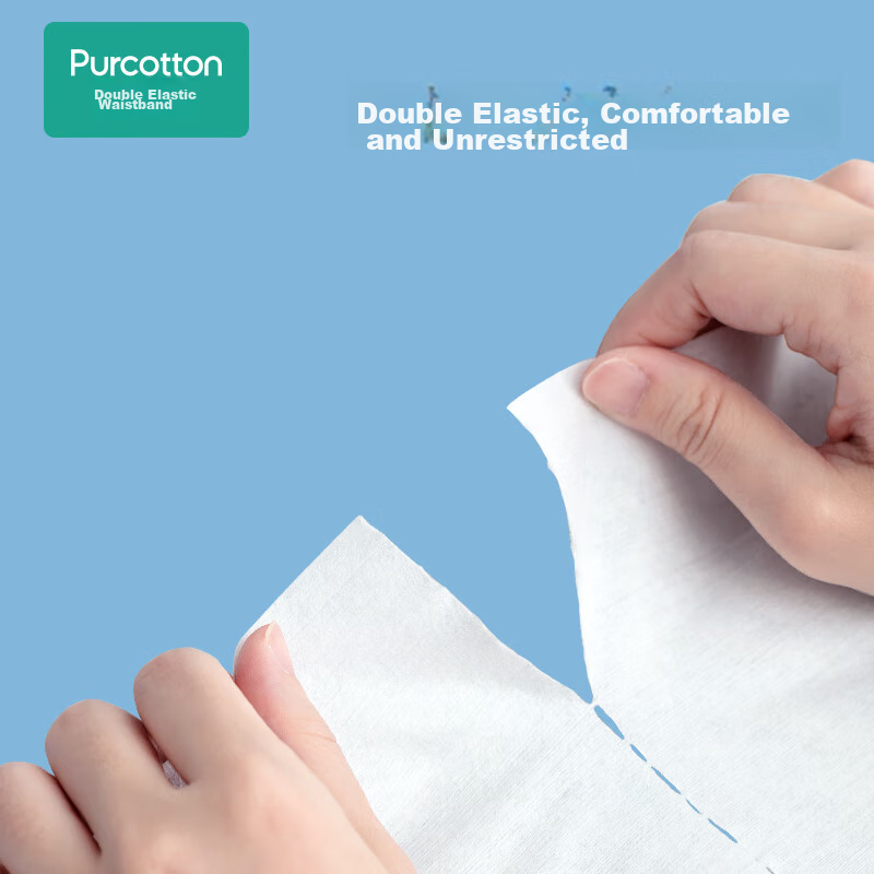 PurCotton Facial Cleansing Wipes, 70 Sheets*4 Rolls, Soft Cotton Wipes, Wall-Mounted, Thickened Disposable Towels, Plain Weave, 20*20CM