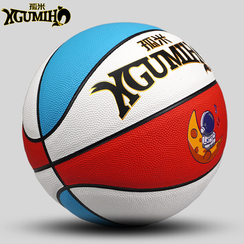 Баскетбольный мяч №34567, для подростков, воловья кожа, синий