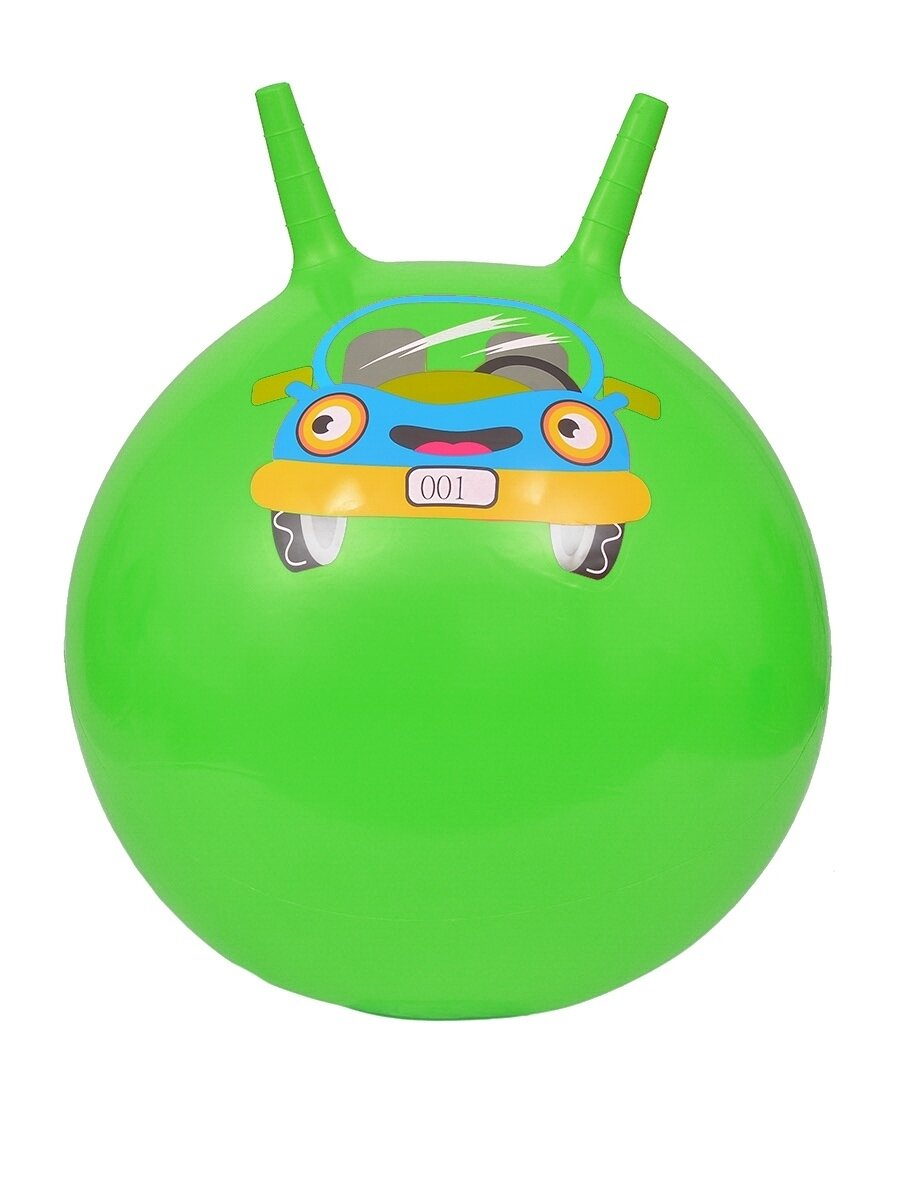 POV TRIC/Мяч-попрыгун 55 см, гимнастический мячик попрыгун, мяч прыгун с рожками, фитбол детский с ручками