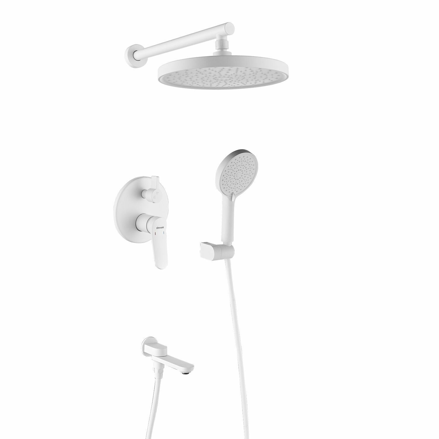 Душевая система встраиваемая Shevanik S4JP33PC5CXI, белый