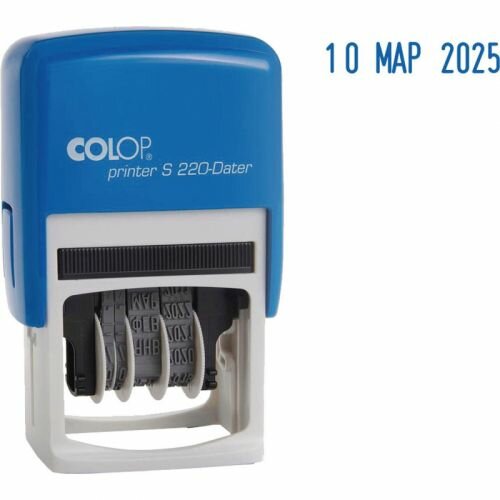 Датер автоматический пласт. Color Kit S220 шрифт 4мм месяц букв. ( 4820)Colop