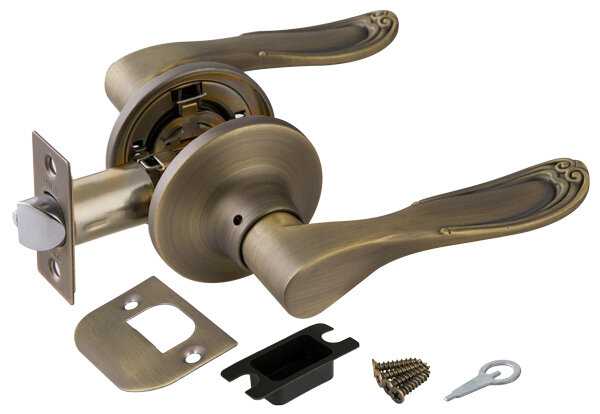 Ручка защелка 6030 MAB-P (без фик.) мат. бронза