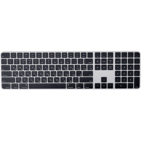 Клавиатура Apple Magic Keyboard Grey Numeric Touch ID EN/RU (MMMR3)