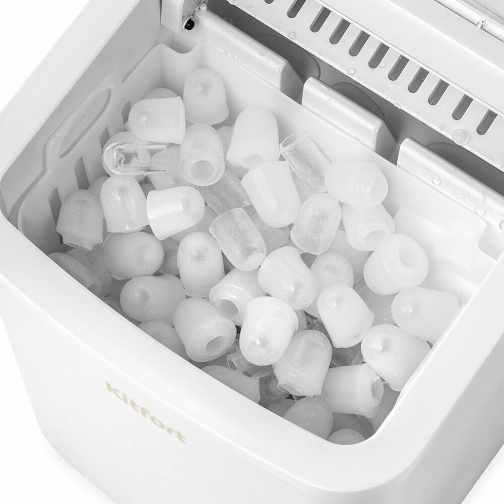 Льдогенератор Kitfort КТ-1812, электронное управление, белый