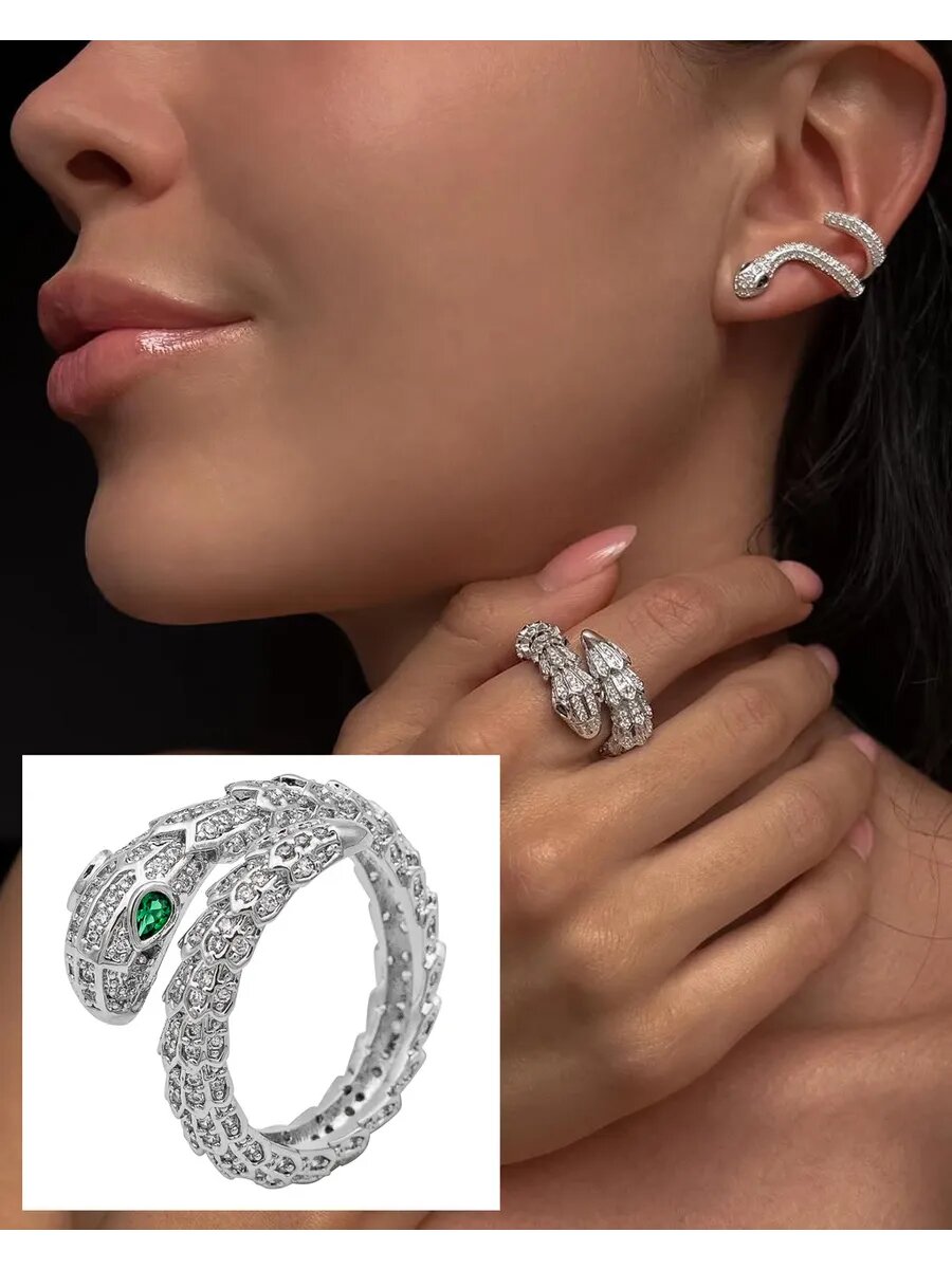 Кольцо, фианит, кристалл, циркон