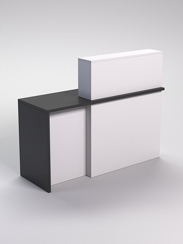 Ресепшн "Лирика" №1-Л, Черный и Белый. Производитель товара - компания Westcom.