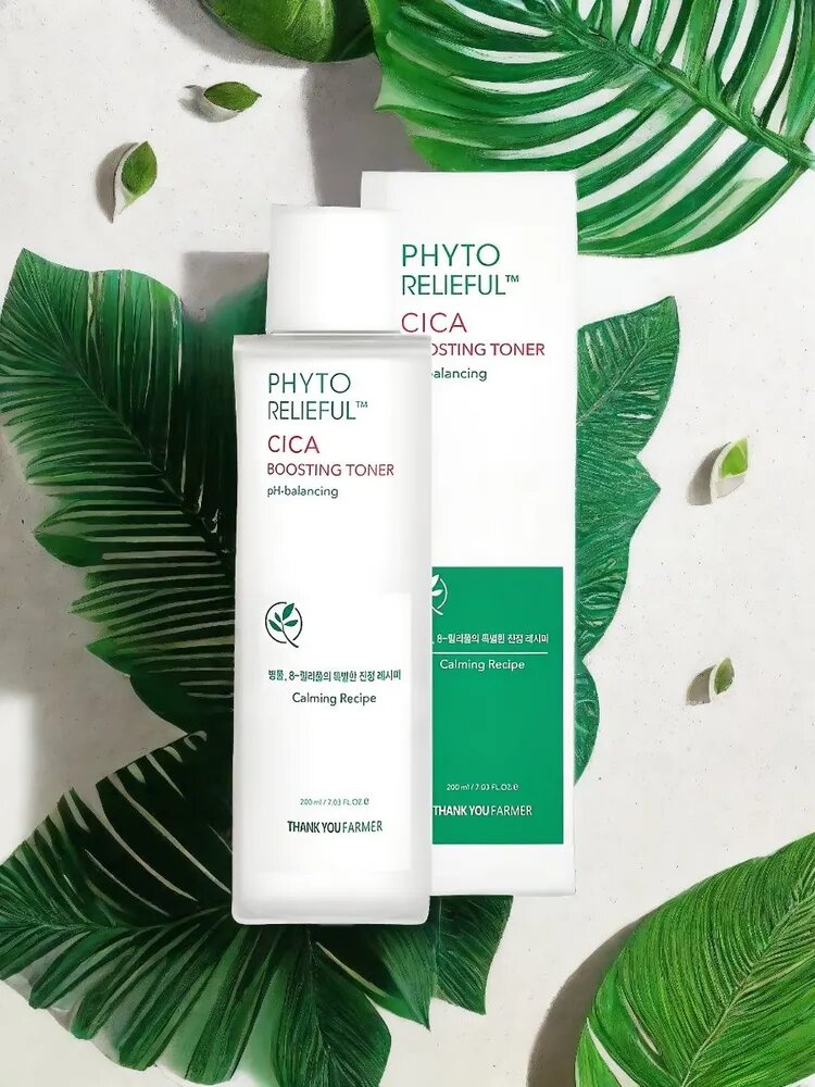 Тонер для лица Thank You Farmer Phyto Relief Cica Booster, с центеллой, 200мл