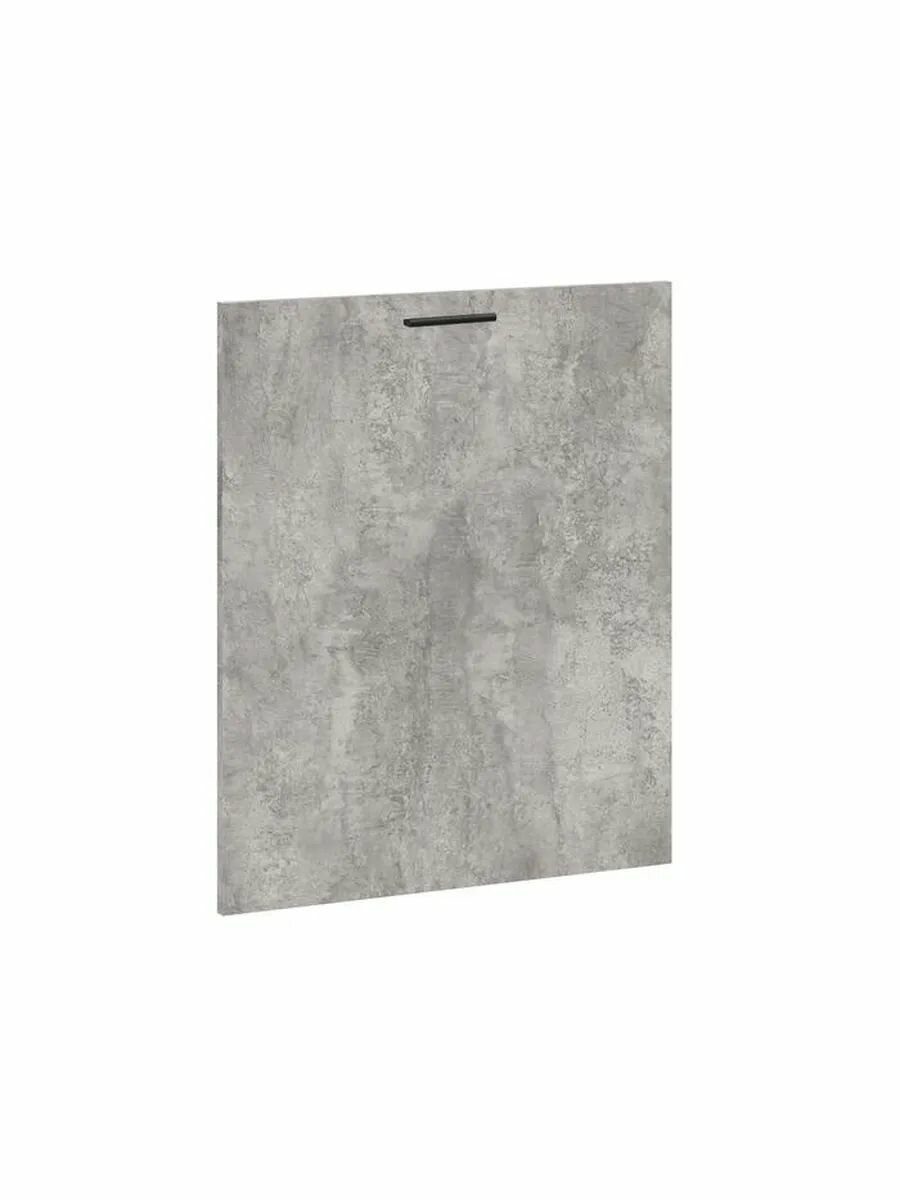 Кухонный фасад, декоративная панель для посудомоечной машины Урбан, 60х72х1.6 см, Цемент светлый