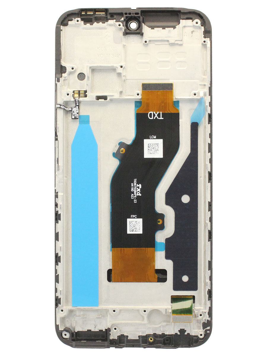 Дисплей для Tecno Spark 30C 4G (KL5n) модуль с рамкой и тачскрином (черный) (HQ)