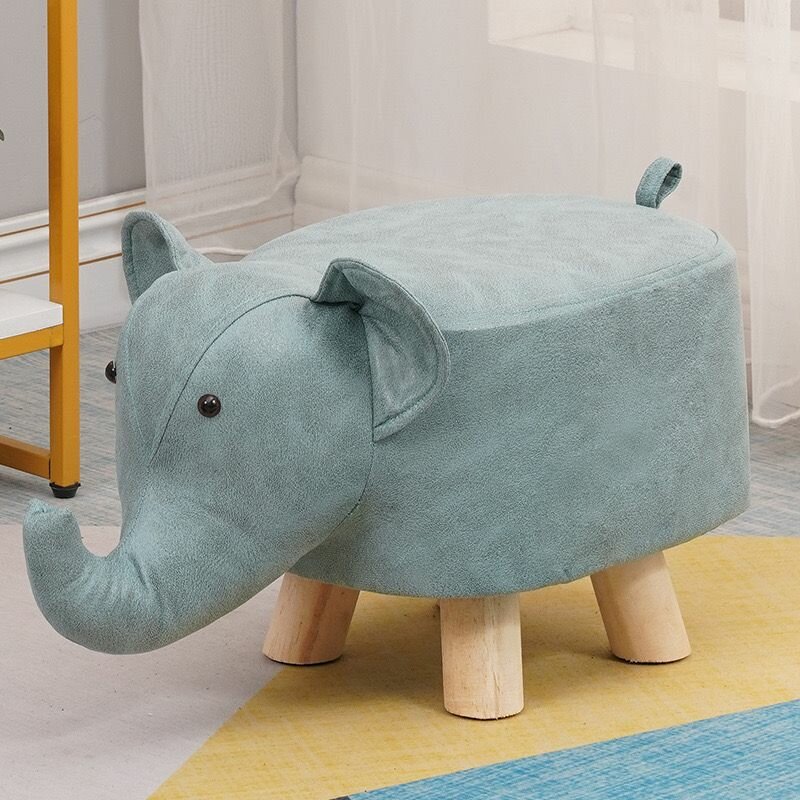 Детская мебель из массива дерева мультяшный животный табурет, 30x25x27см