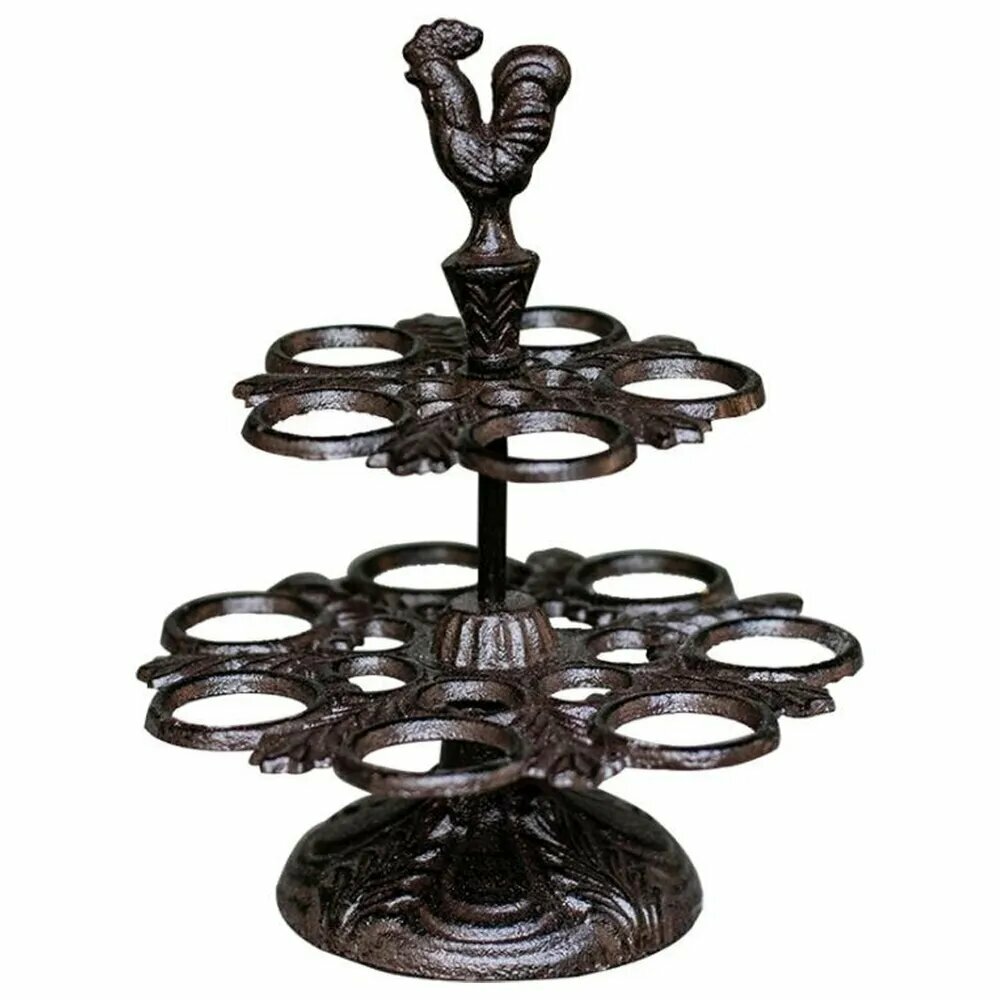 Ретро чугунная подставка для яиц ностальгический поднос для украшения кухни, B