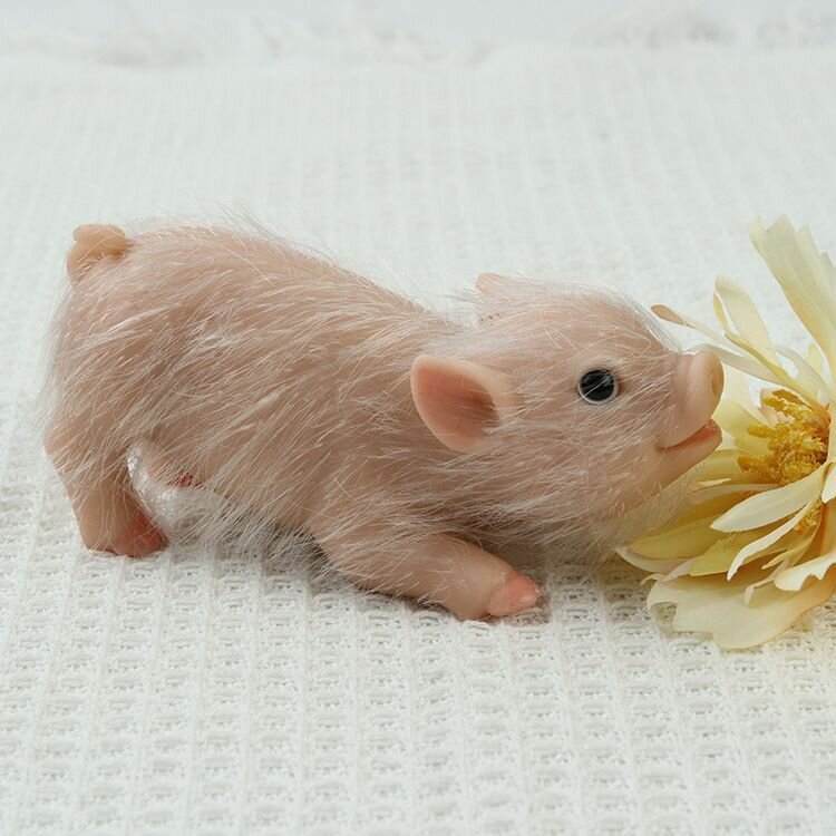 Кукла Reborn Piglet, мягкий набивной материал, высота 6 см, цвет светло-розовый