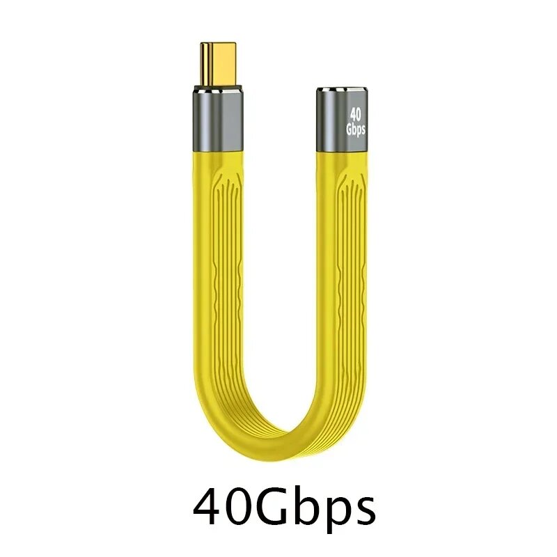 USB 4.0 Gen3 40 Гбит/с Thunderbolt 3 Кабель для передачи данных PD 100 Вт 5 А Кабель для быстрой зарядки USB C к типа C Кабель 4K 60 Гц Кабель для передачи данных USB Tipo C