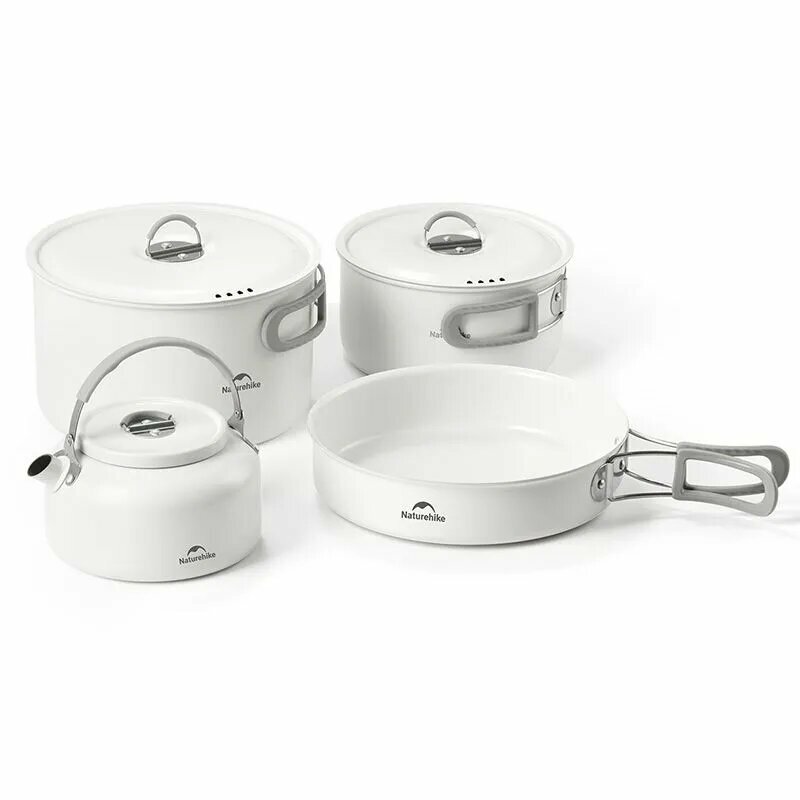Naturehike Набор кастрюль cnk2450cf013, Керамика, Нержавеющая сталь с покрытием