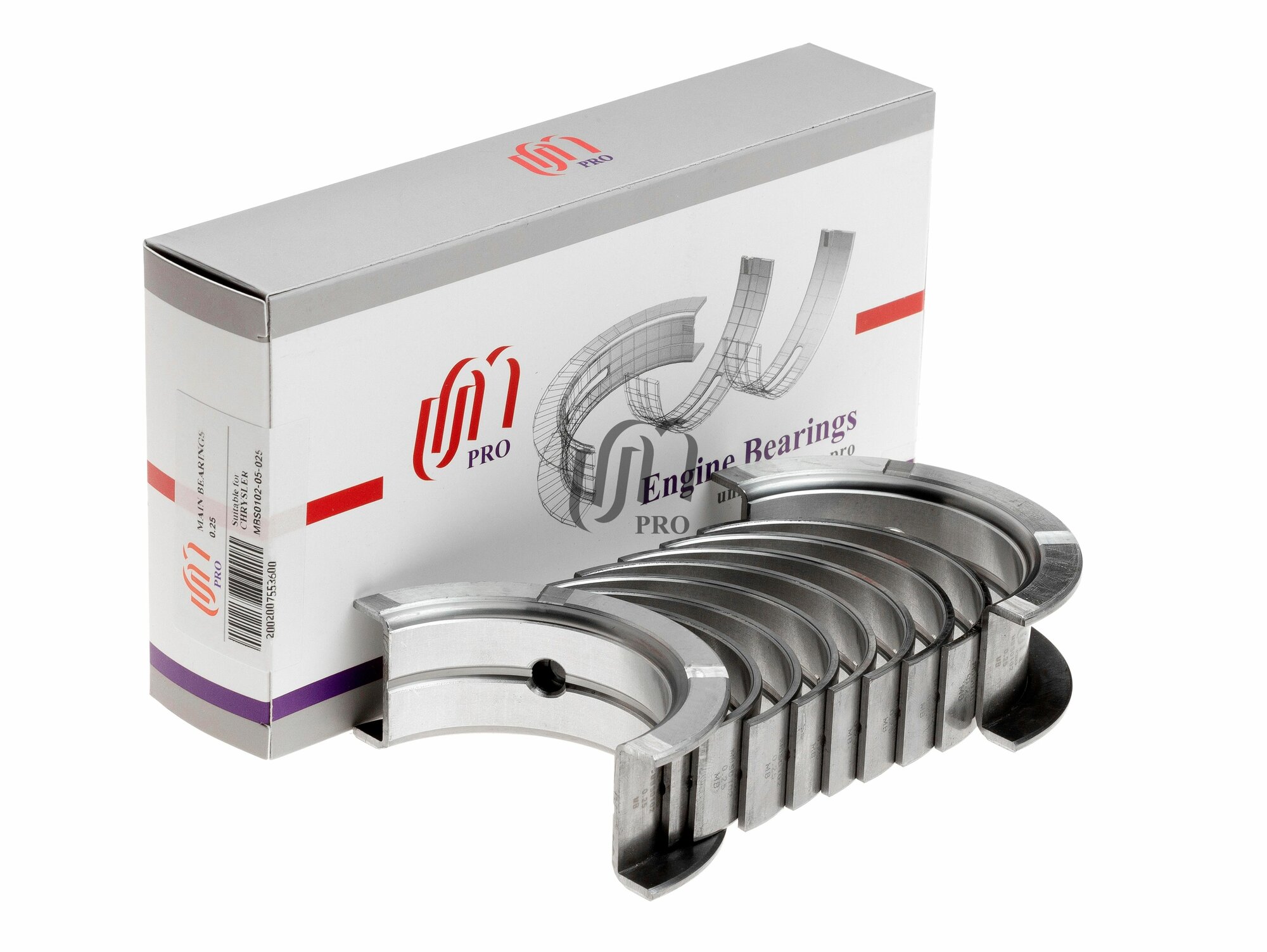 Вкладыши коренные 0.25 Chrysler 148CI EDZ UMpro