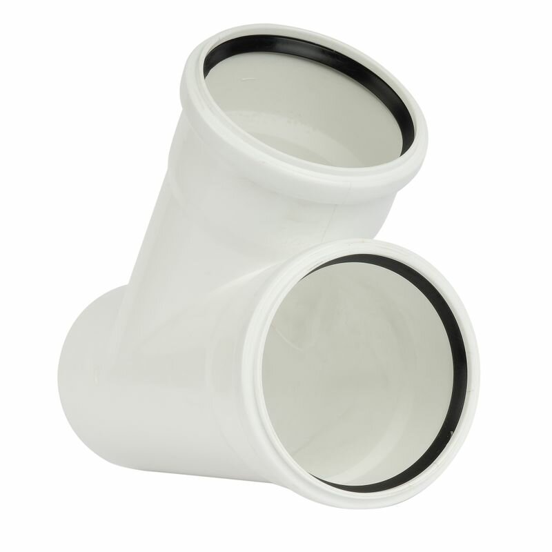 Тройник канализационный 110х110 мм 45 малошумный RTP Elite