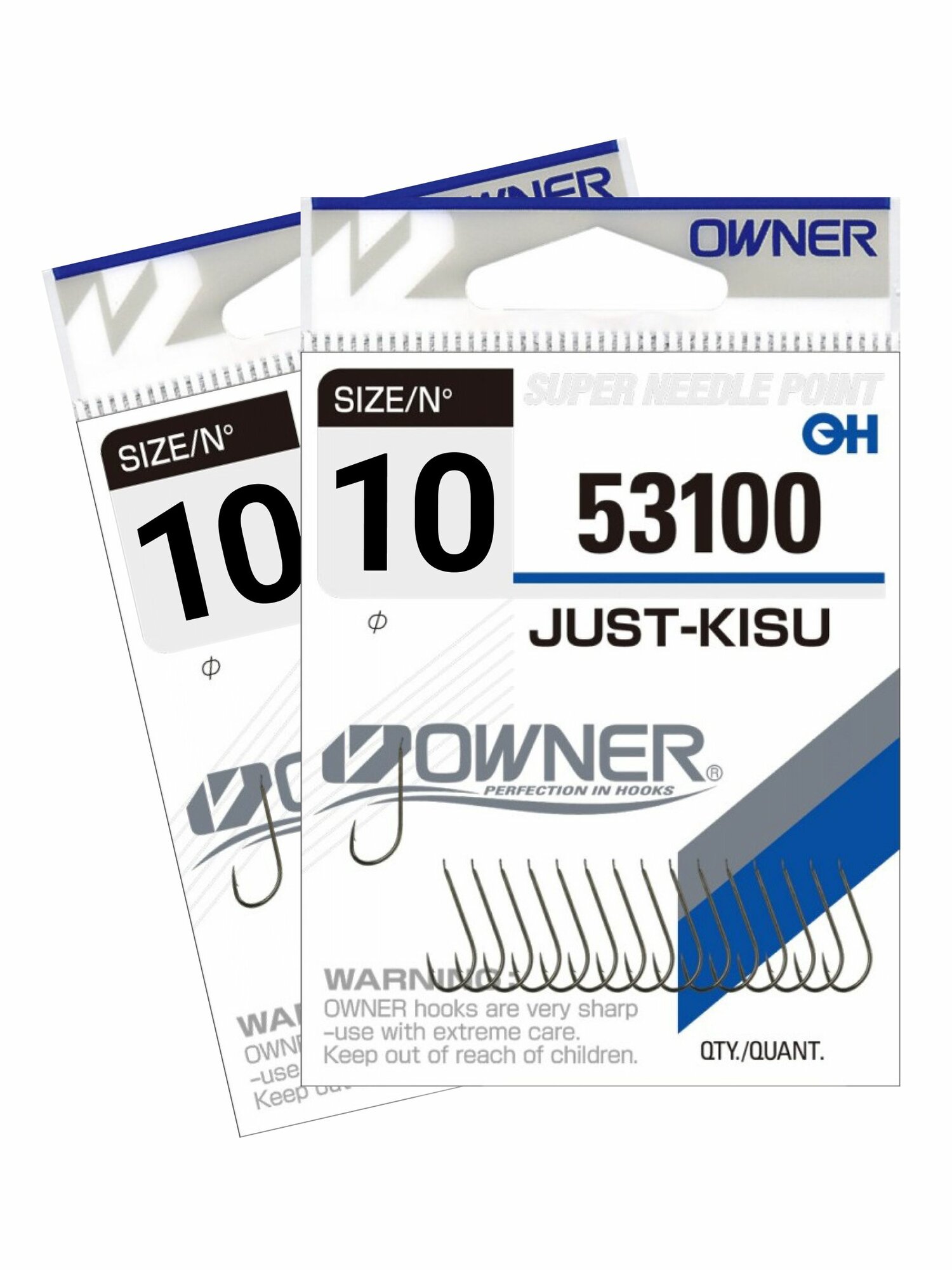 OWNER Крючок Just Kisu brown №10 15шт 2 упаковки