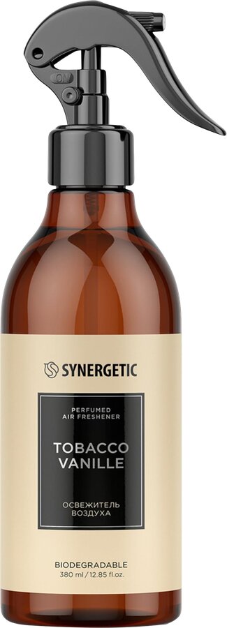 Освежитель воздуха SYNERGETIC Tobacco, vanille, 380мл