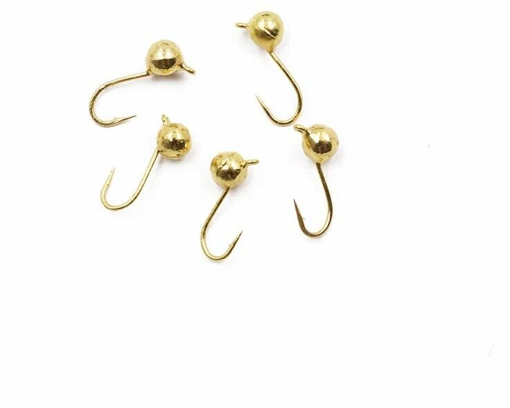 Мормышка вольфрамовая яман Шар с ушком, р.3, вес.0.30, золото ( уп.5 шт.) Я-МР0447