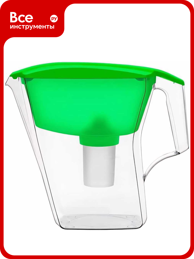 Водоочиститель кувшин Аквафор Лайн зеленый