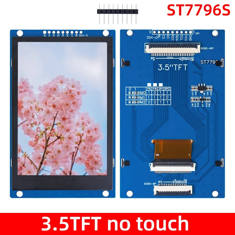 3.5" TFT ST7796S дисплей без тачскрина