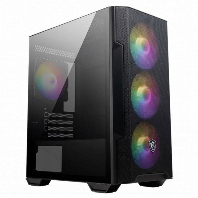 306-7G20R41-HH9 Корпус для ПК MSI MAG FORGE M100R, Global, 1xUSB 3.0, 2xUSB 2.0, 4x120mm ARGB Fan, ESD ARGB Control