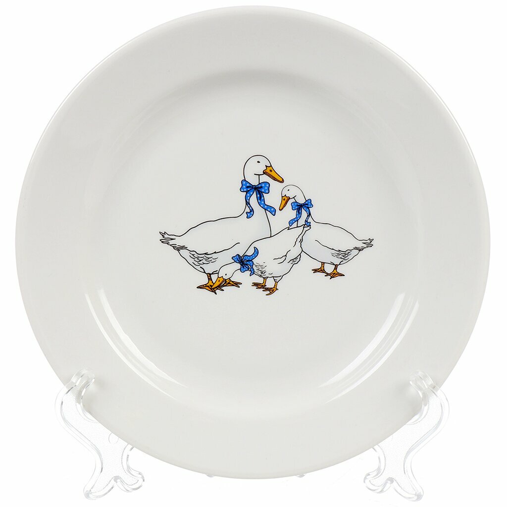 Плоский Дулёвский фарфор Гуси