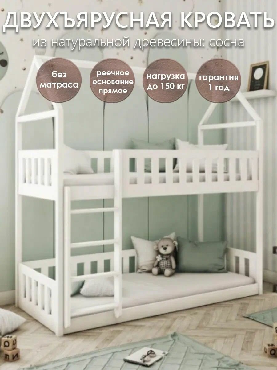 Двухъярусная кровать Атланта 90х190 см
